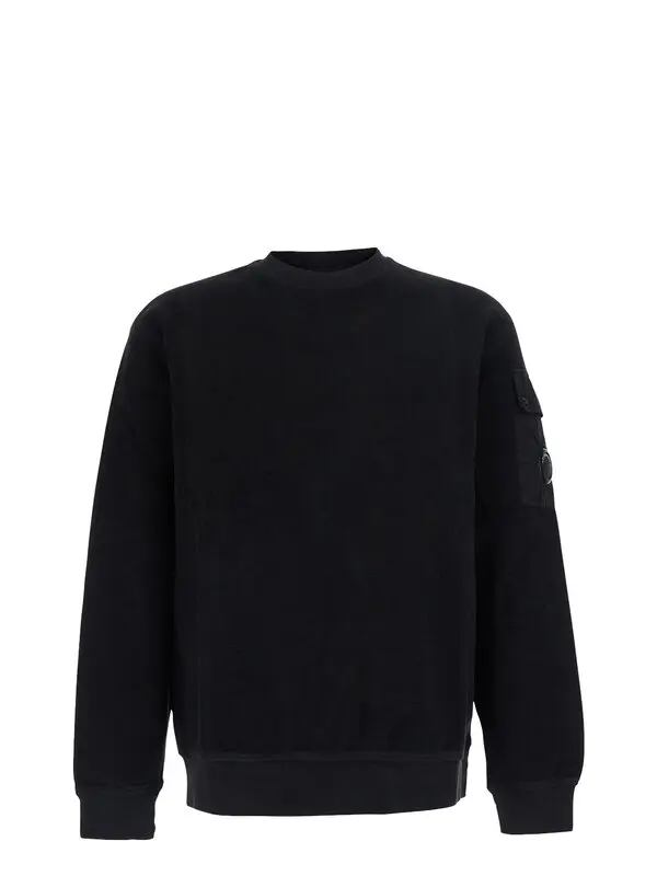 C.P. COMPANY Tech Fabric Crewneck Sweatshirt - Black