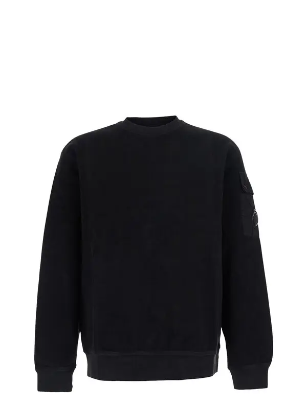 C.P. COMPANY Tech Fabric Crewneck Sweatshirt - Black