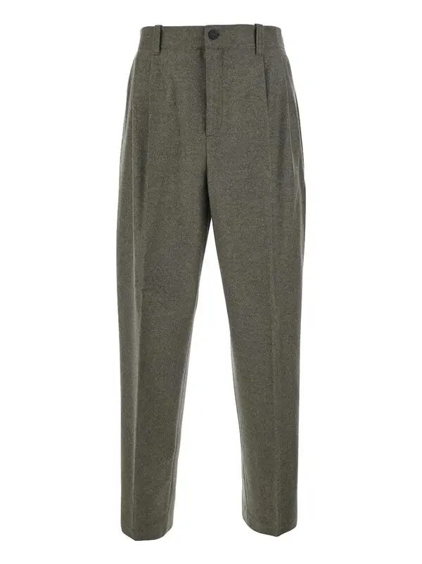 GOLDEN GOOSE Flannel Straight Trousers - Multicolor