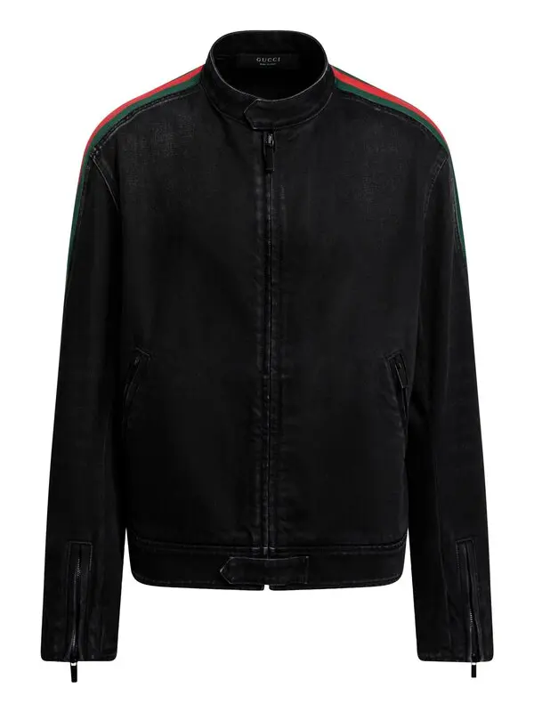 Gucci Denim Biker Jacket - Black