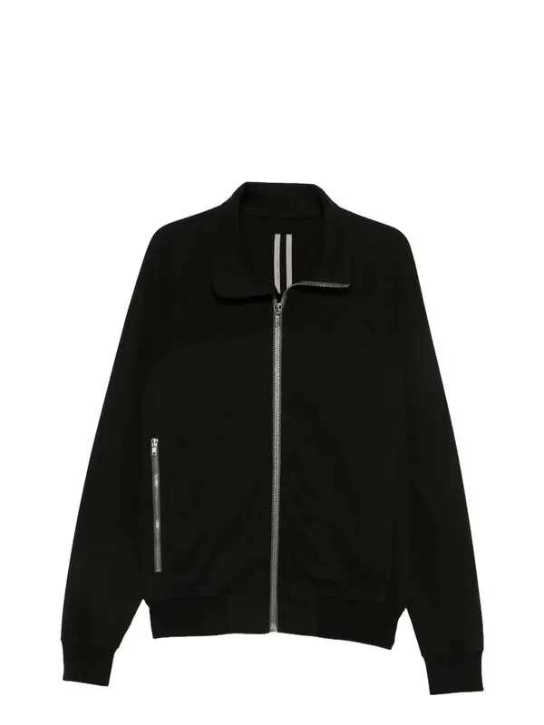 Rick Owens Organic Cotton Zip-up Sweatshirt - Black