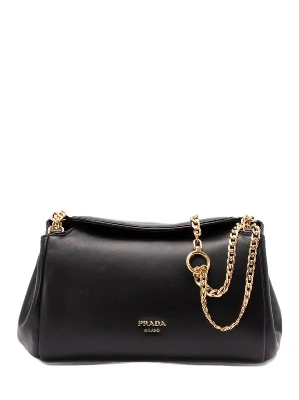 Prada Tumulte Small Leather Shoulder Bag - Black