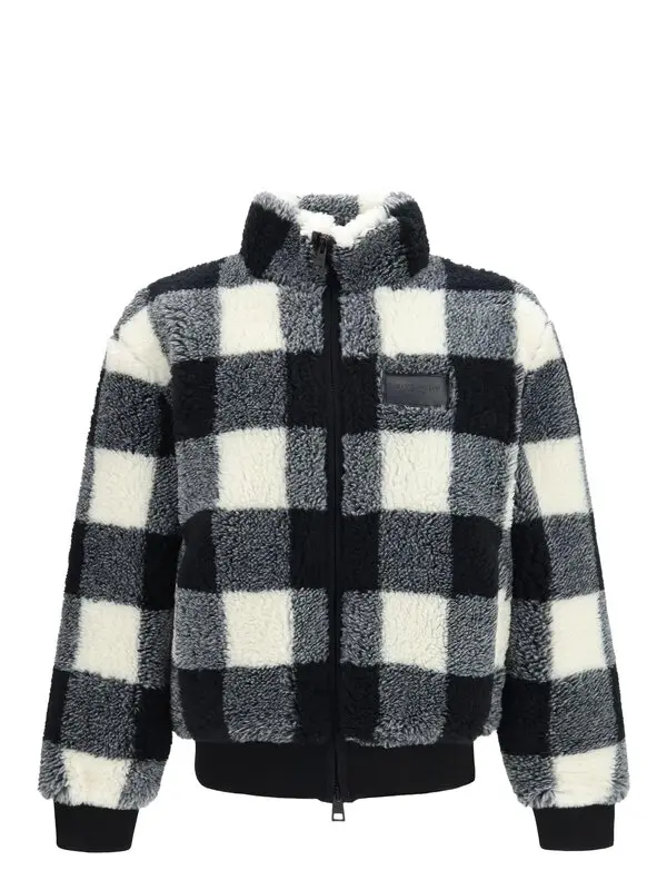 Givenchy Checked Wool-blend Teddy Jacket - Gray