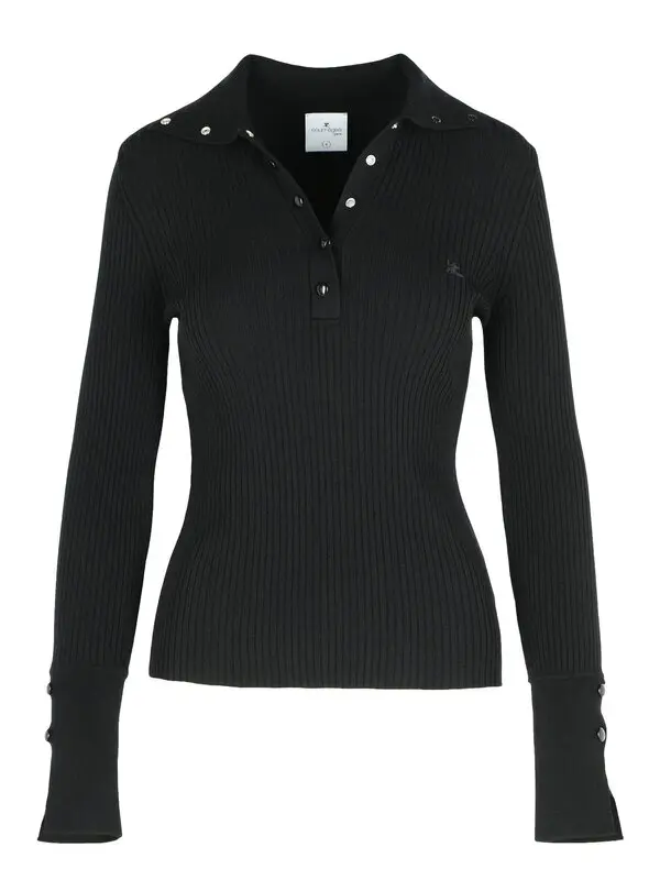 COURREGES Polyester Blend Sweater - Black
