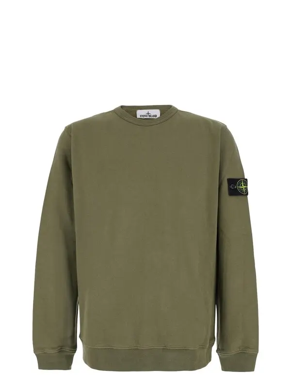 Stone Island Organic Cotton Sweatshirt - Green