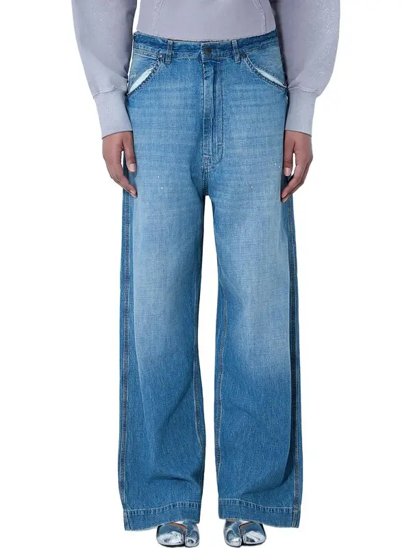 MAISON MARGIELA Wide-leg Denim Jeans - Blue