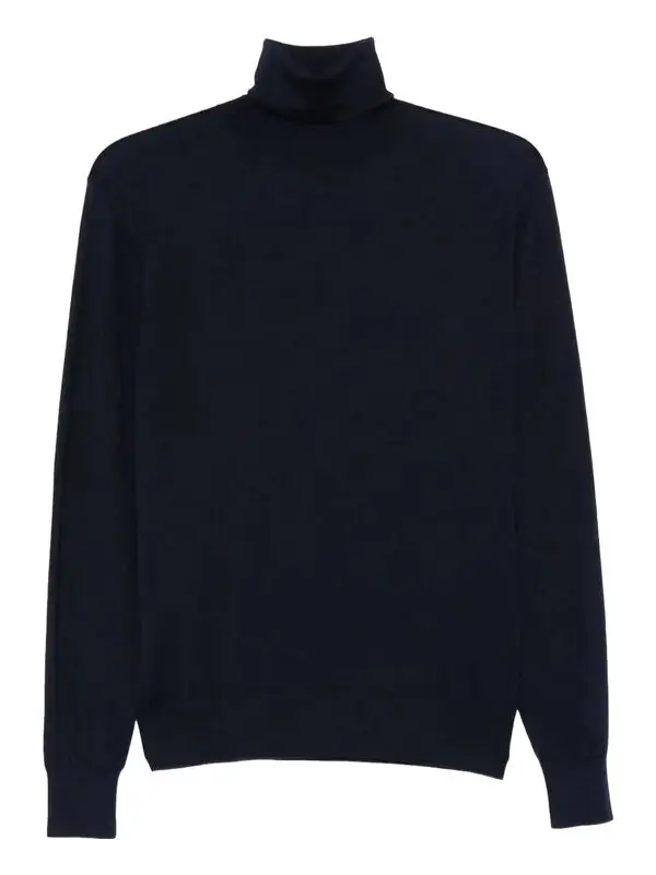 Saint Laurent Wool Turtle-neck Sweater - Multicolor