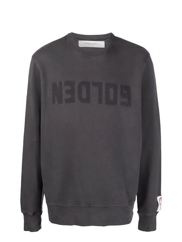GOLDEN GOOSE Logo Cotton Sweatshirt - Multicolor