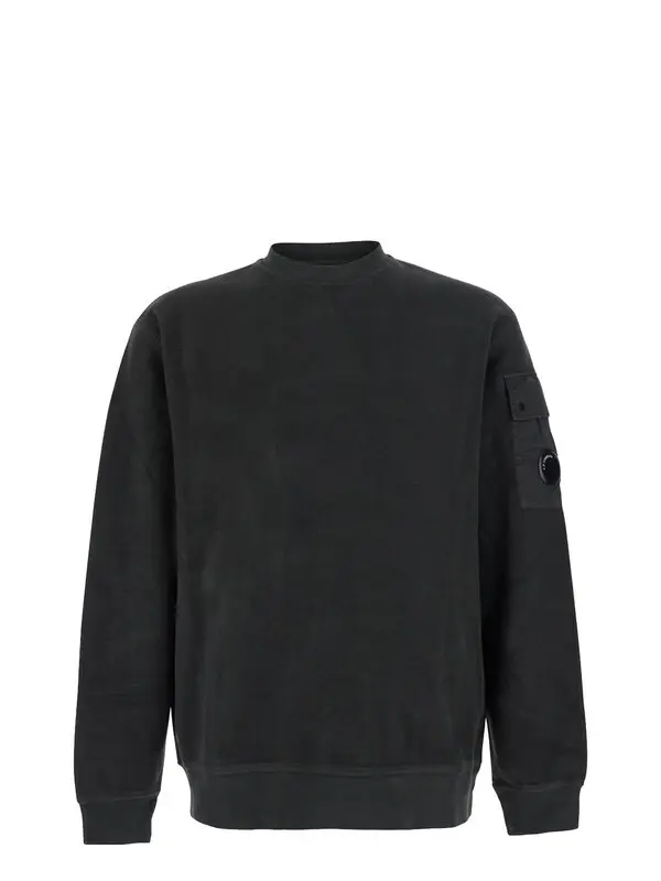 C.P. COMPANY Fleece Crewneck Sweatshirt - Gray