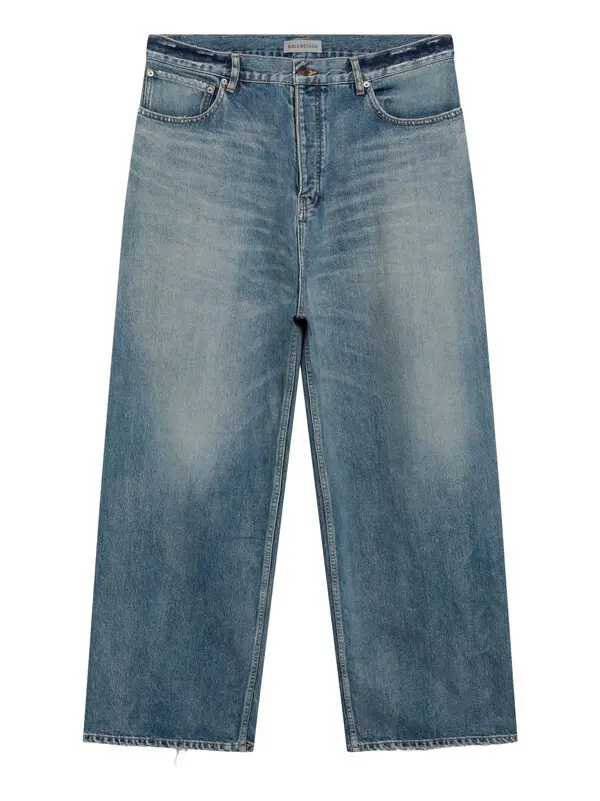 Balenciaga Baggy Denim Jeans - Blue