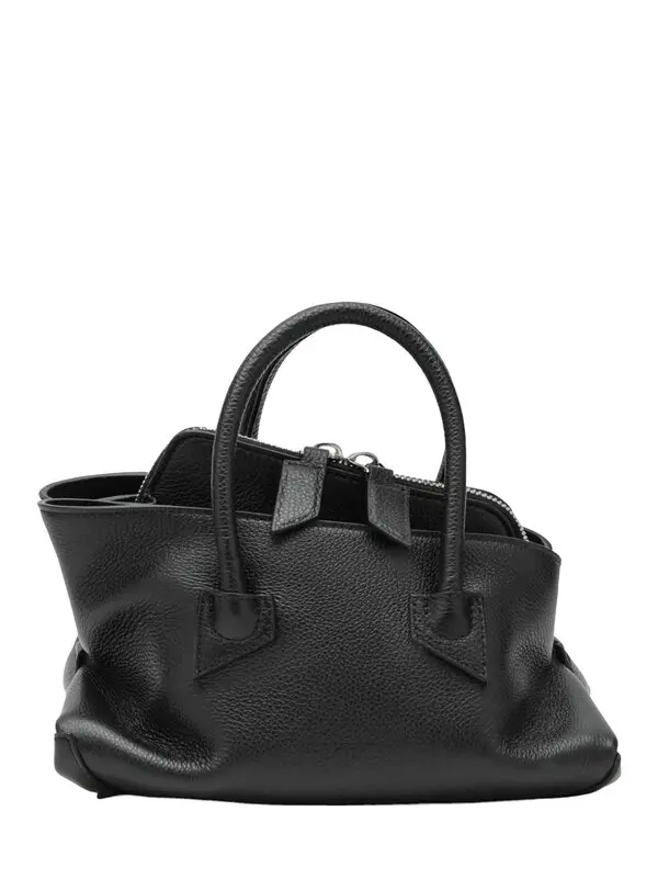 Attico Leather La Passeggiata Mini Bag - Black