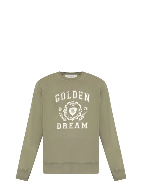 GOLDEN GOOSE Logo Cotton Sweatshirt - Multicolor