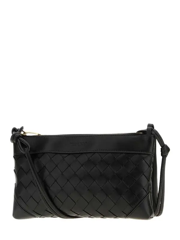 Bottega Veneta Woven Shoulder Bag - Black