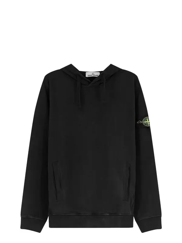 Stone Island Organic Cotton Sweatshirt - Black