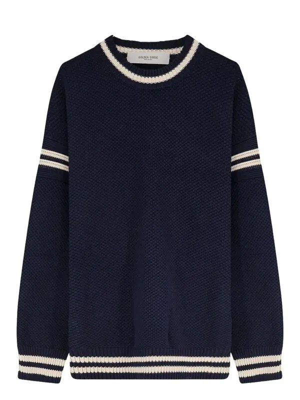 GOLDEN GOOSE Cotton Crewneck Sweater - Multicolor
