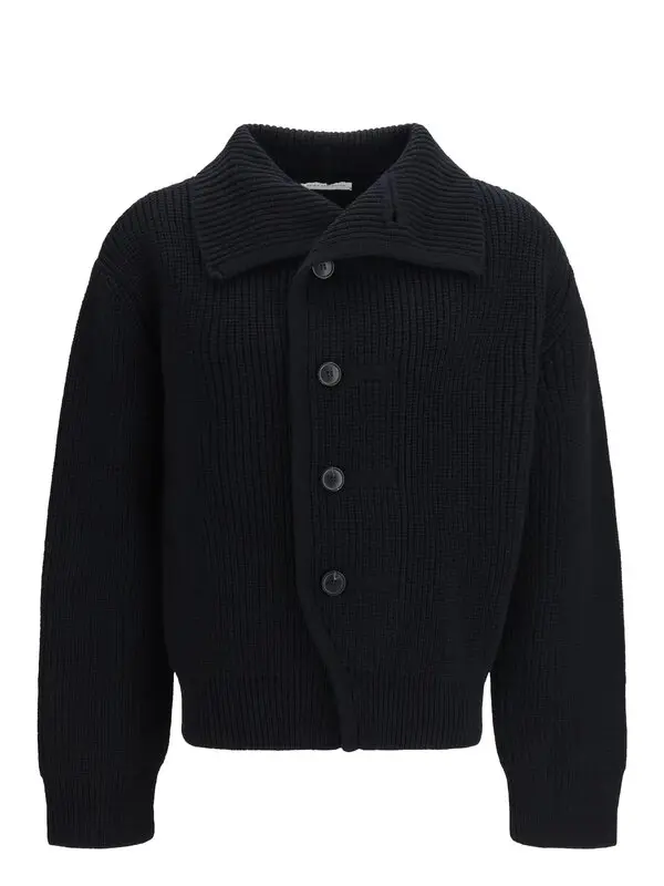 Dries Van Noten High-neck Buttoned Cardigan - Black