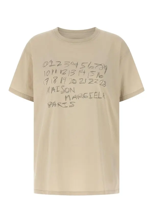 MAISON MARGIELA Printed T-shirt - Cream