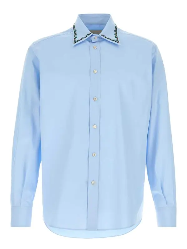 Valentino Garavani Light- Poplin Shirt - Blue