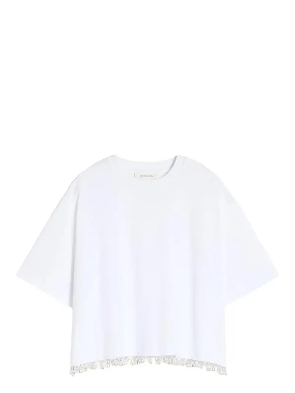 Sportmax Embellished Cotton T-shirt - Multicolor