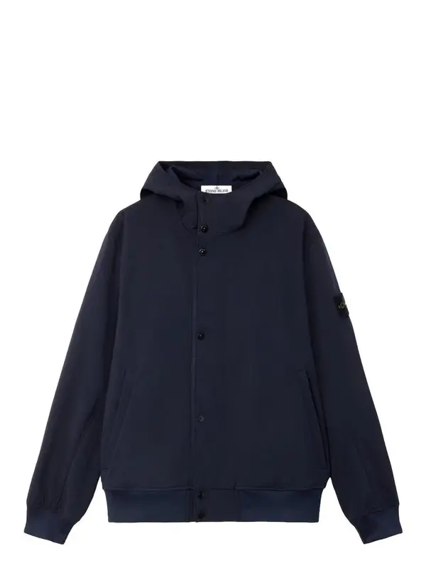 Stone Island Hooded Parka - Blue