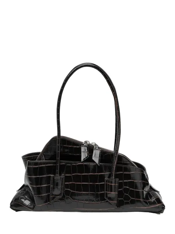 Attico La Passeggiata Small Leather Bag - Brown