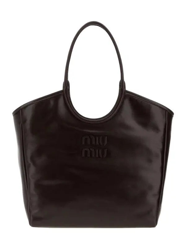 Miu Miu Vitello Shoulder Bag - Brown
