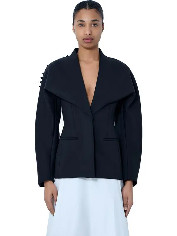 Jacquemus Structured Tailored Jacket - Black