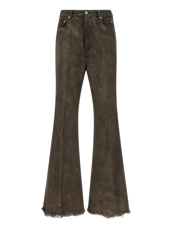 Rick Owens Bolan Bootcut' Jeans - Gray