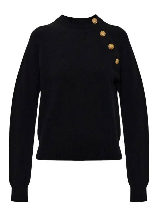 Balmain Cashmere Crewneck Sweater - Multicolor