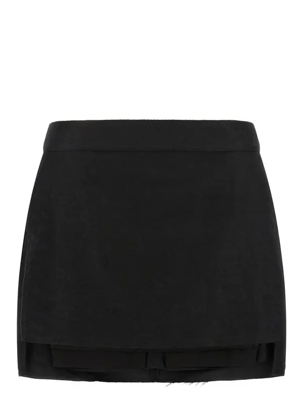 Rick Owens Fog Cutoff Skirt - Black