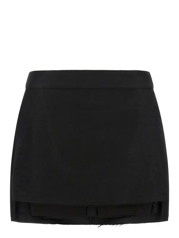 Rick Owens Fog Cutoff Skirt - Black