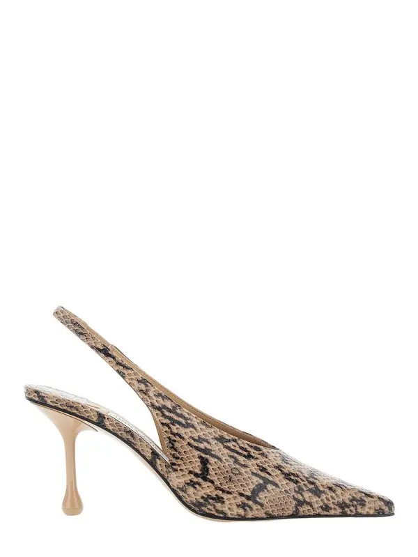 JIMMY CHOO Snakeskin Print Slingback Pumps - Multicolor