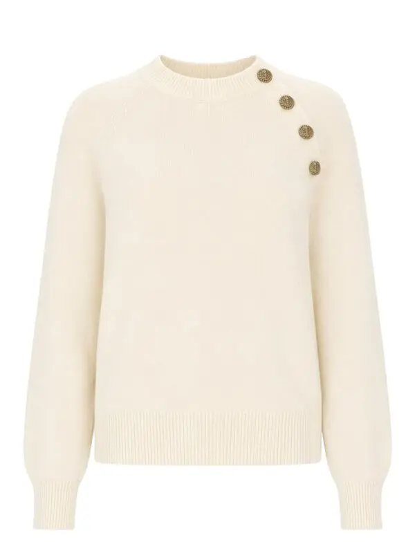 Balmain Cashmere Crewneck Sweater - Multicolor