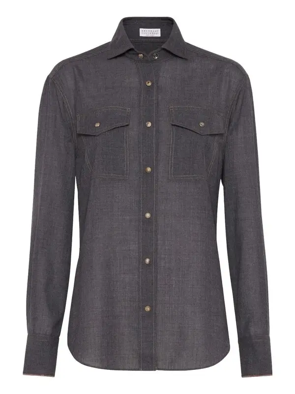 Brunello Cucinelli Wool Shirt - Multicolor