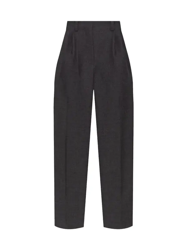 Givenchy Pleated Wool Trousers - Gray