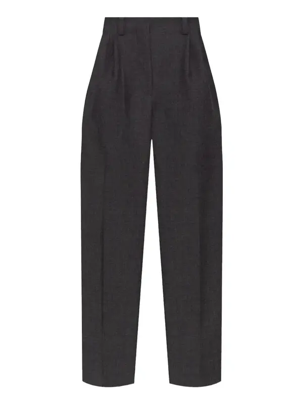Givenchy Pleated Wool Trousers - Gray