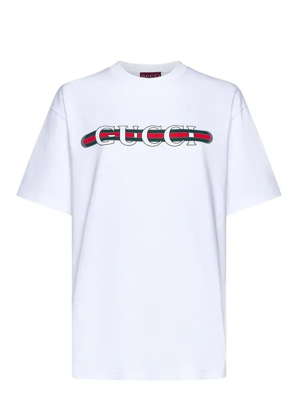 Gucci Printed Cotton Jersey T-shirt - Multicolor