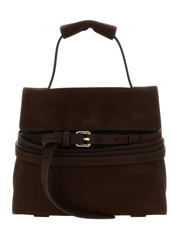 Moschino Regular Tie Me Handbag - Brown