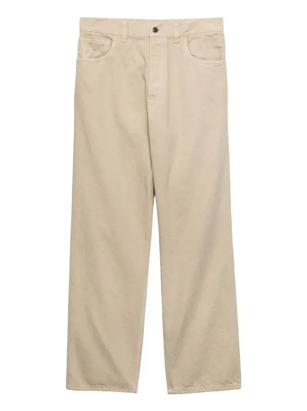 Prada Straight-leg Denim Jeans - Cream