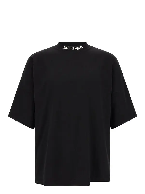 Palm Angels Logo Print T-shirt - Black