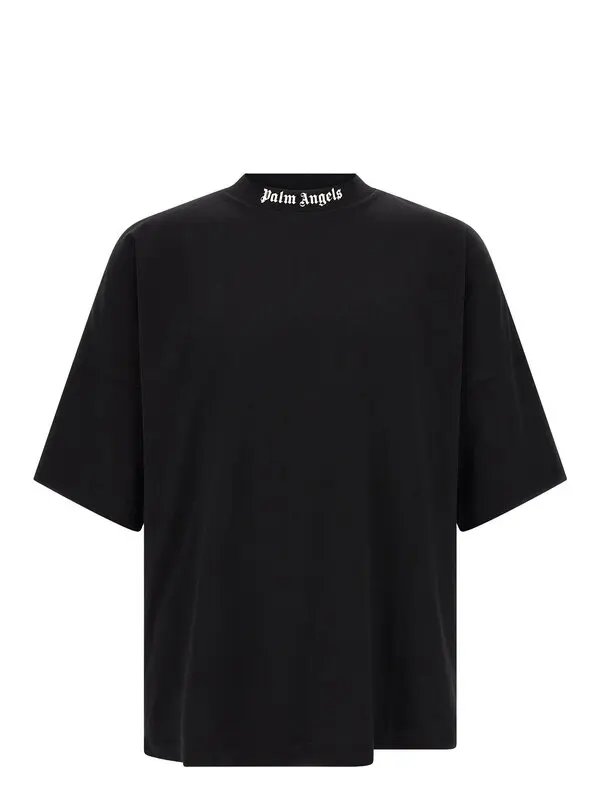 Palm Angels Logo Print T-shirt - Black