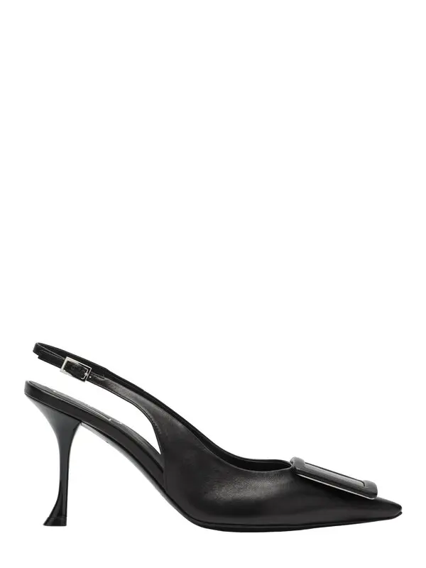 ROGER VIVIER Nappa Leather Slingbacks - Black