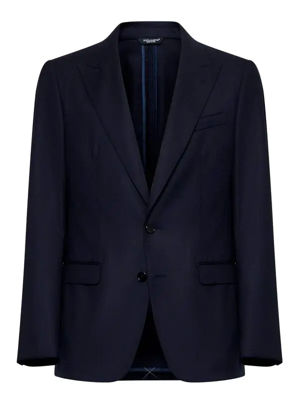 Dolce & Gabbana Wool Single-breasted Blazer - Multicolor