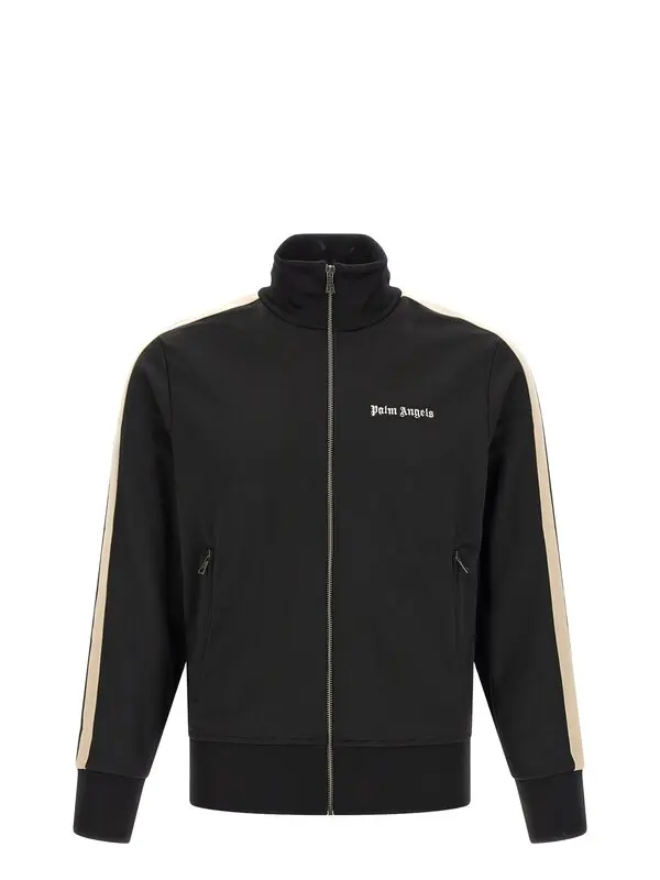 Palm Angels Classic Track Banded Sweatshirt - Black