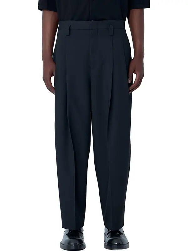 JIL SANDER Relaxed Fit Trousers - Black