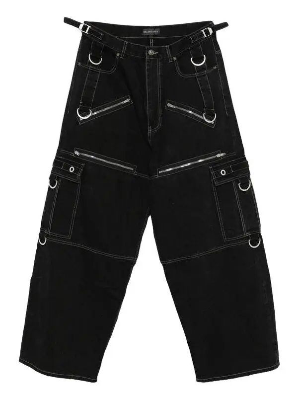 Balenciaga Denim Regular And Straight-leg Jeans - Black
