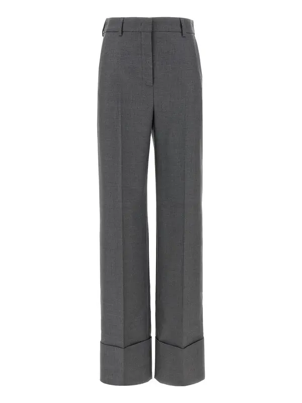 Valentino Garavani Wool Pants - Gray