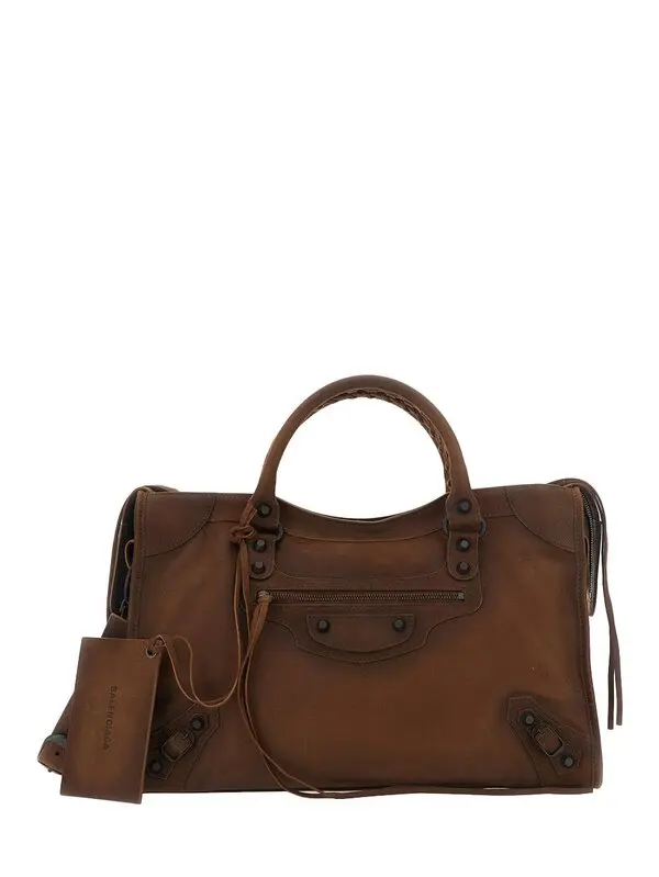 Balenciaga Le City Bag M Vintage Goat Leather - Brown