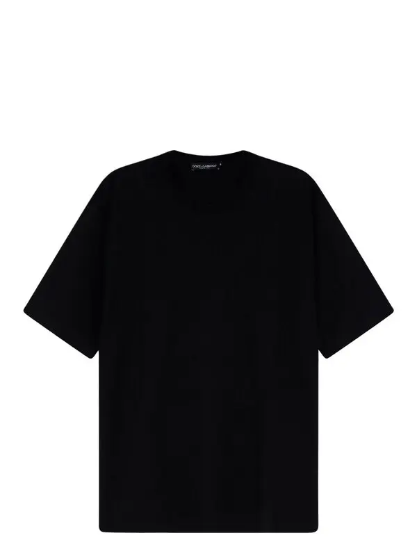 Dolce & Gabbana Cotton T-shirt With Embossed Dg Logo - Multicolor