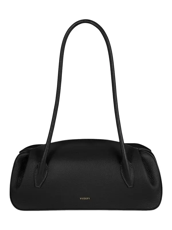 Yuzefi Oyster Shoulder Bag - Black